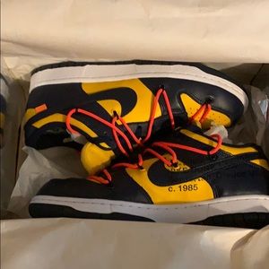Off-White | Shoes | Off White Yellow Blue Nike Dunks | Poshmark